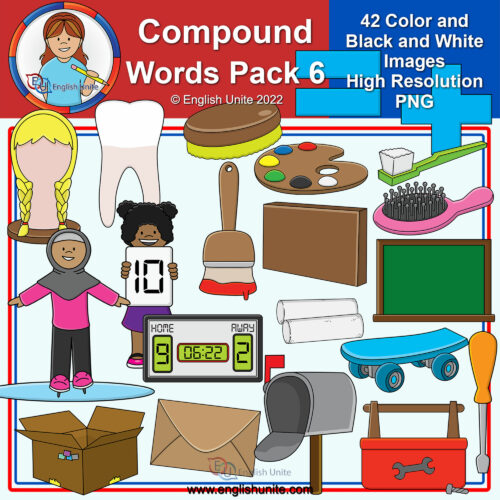 Clip Art - Compound Words Pack 6 | Made By Teachers