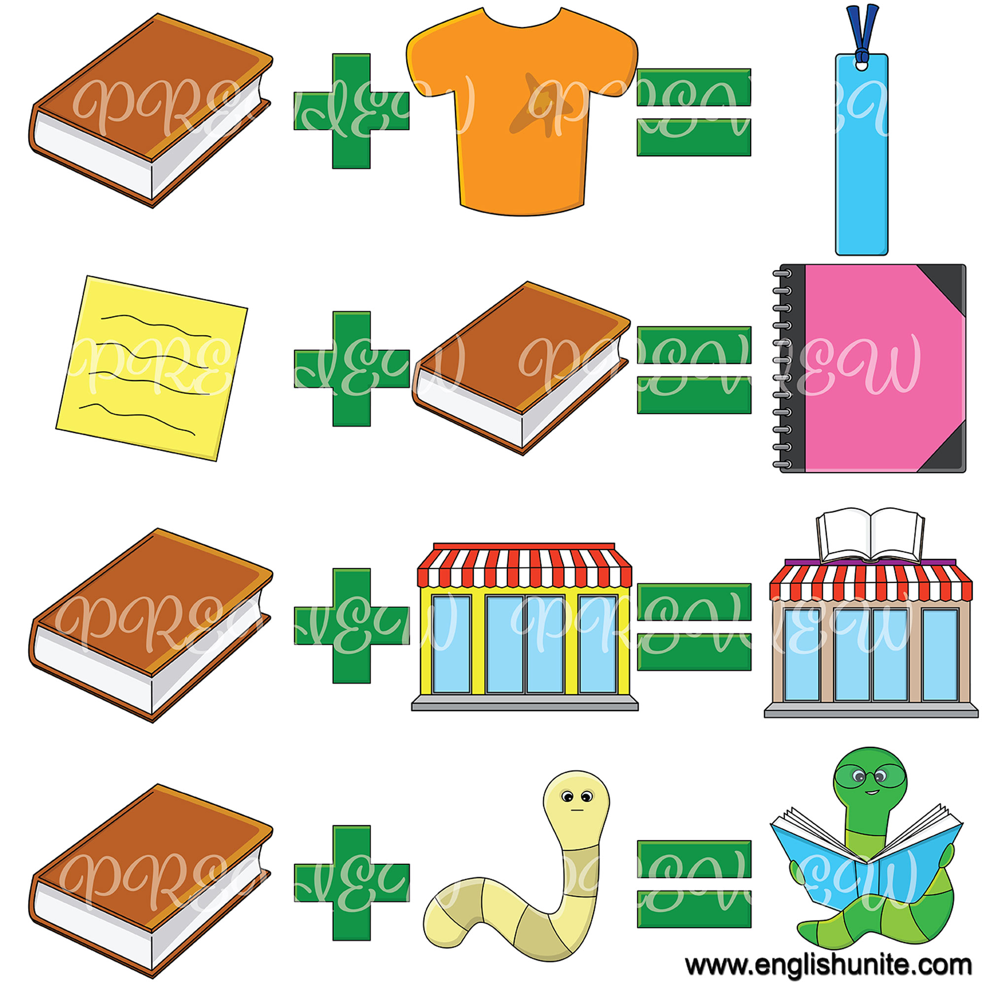 Clip Art - Compound Words Pack 4 | Made By Teachers