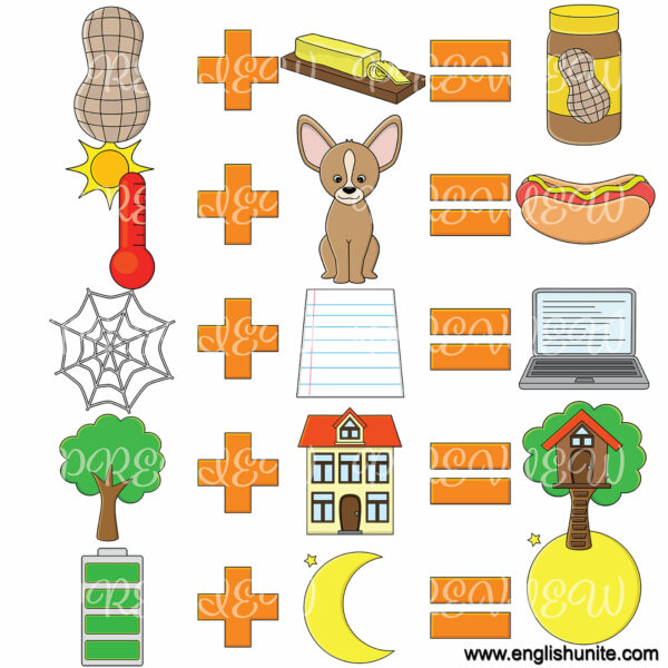 Clip Art - Open Compound Words Pack 1 | Made By Teachers