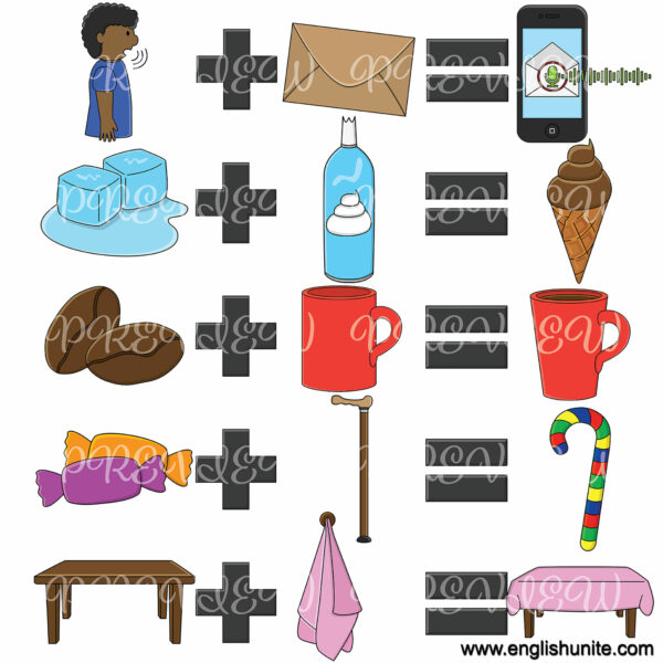 Clip Art - Open Compound Words Pack 2 | Made By Teachers