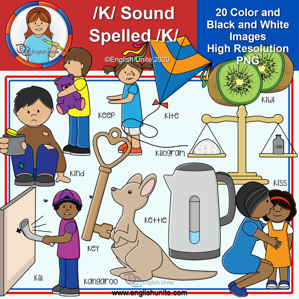 Clip Art - K Sound Spelled K | Made By Teachers