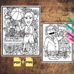 Black History Month Influential Black Male Leaders Mindfulness Coloring ...
