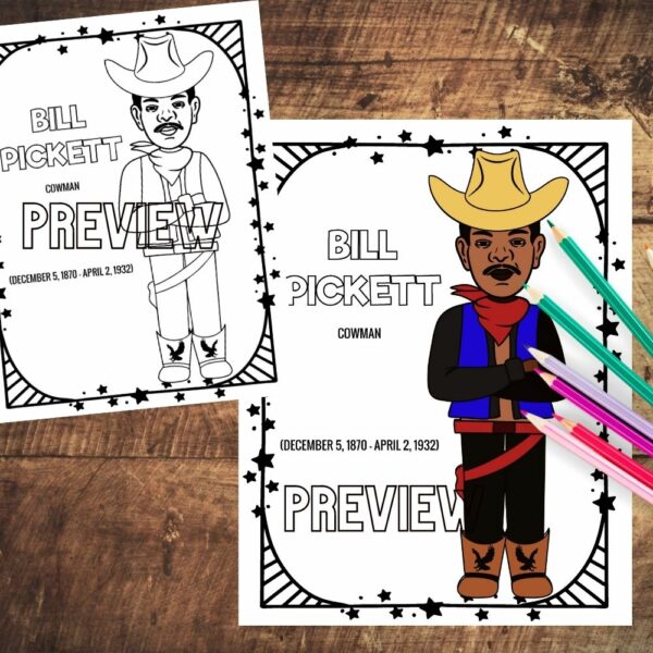 Black History Month Influential Black Male Leaders Coloring Pages ...