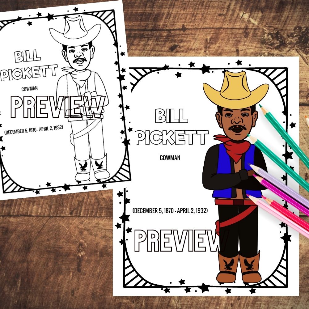 Black History Month Influential Black Male Leaders Coloring Pages ...