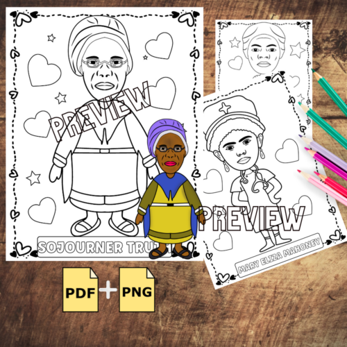 Black History Month Influential Black Female Leaders Coloring Pages ...
