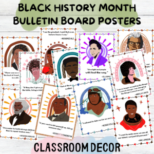 Black History Month Bulletin Board Poster Classroom Displays ...