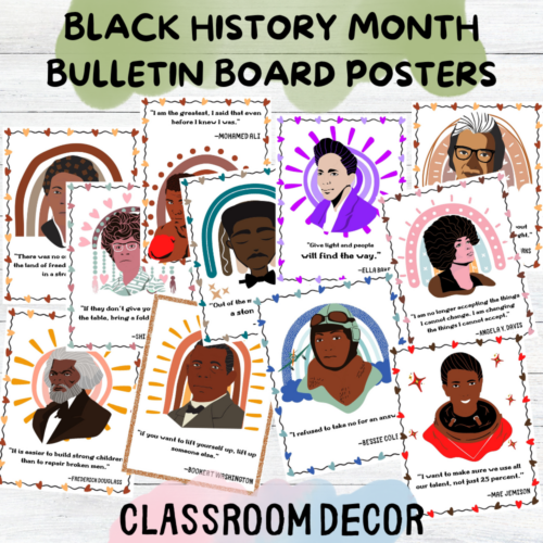 Black History Month Bulletin Board Poster Classroom Displays ...