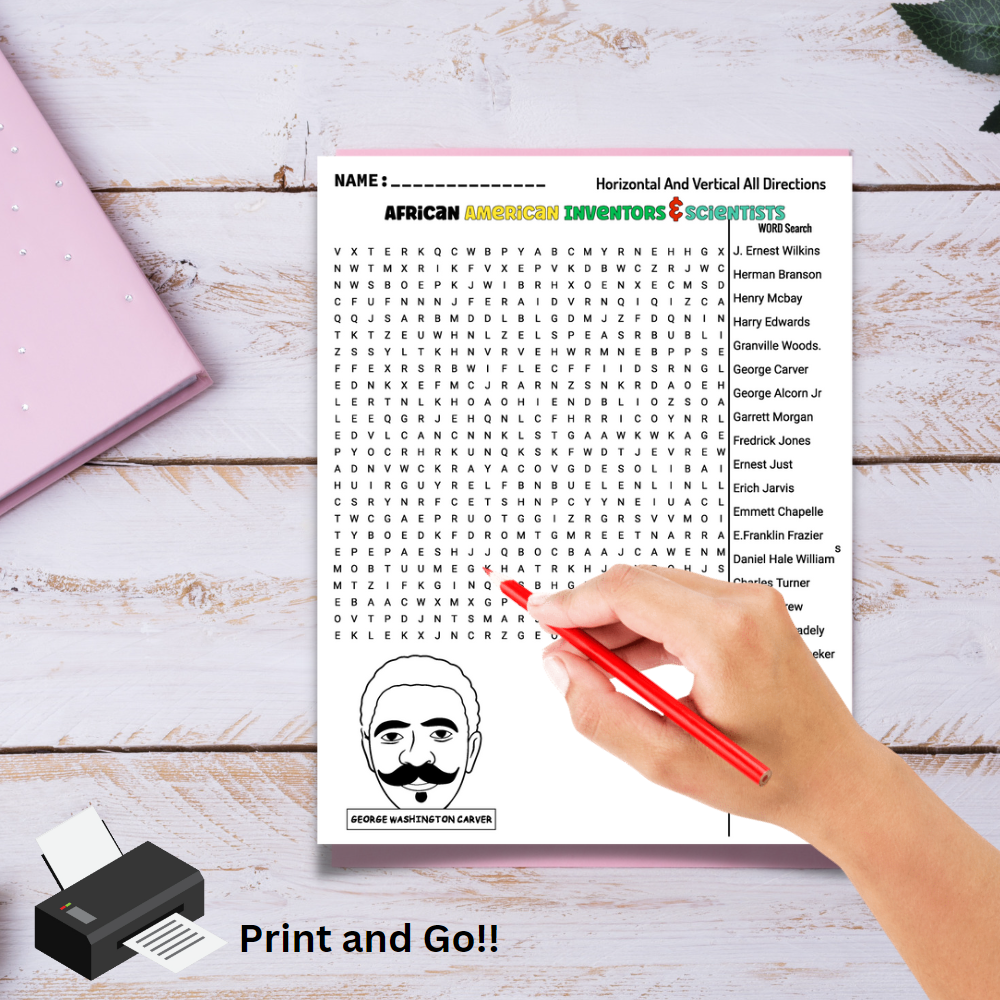 39 Famous African American Scientists/Inventors Word Search | Made By ...