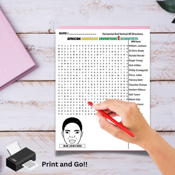 39 Famous African American Scientists/Inventors Word Search | Made By ...