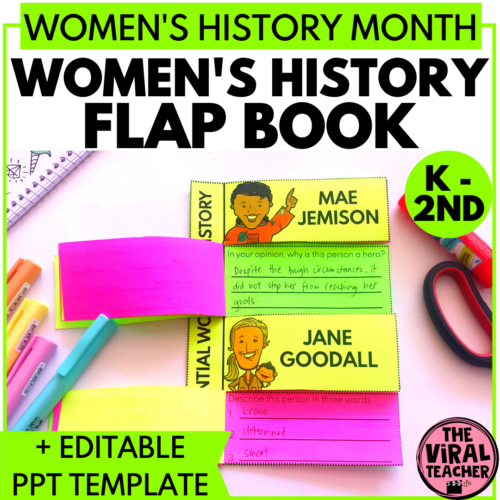 Women's History Month Biography Research Project and Flap Book Activity ...