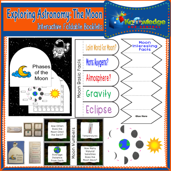 Exploring Astronomy: The Moon Interactive Foldable Booklets | Made By ...