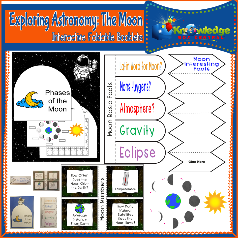 Exploring Astronomy: The Moon Interactive Foldable Booklets | Made By ...
