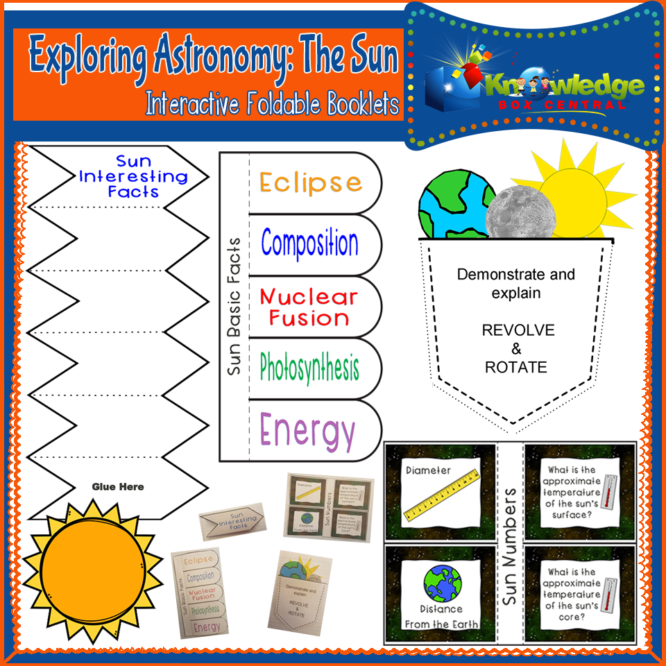 Exploring Astronomy: The Sun Interactive Foldable Booklets | Made By ...