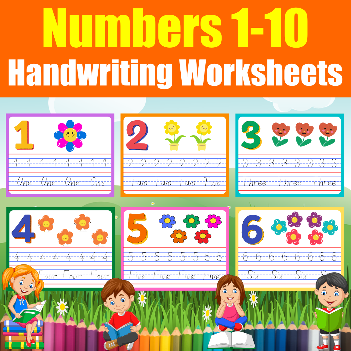 Writing Numbers in French 1-10. Printable Handwriting Worksheet ...