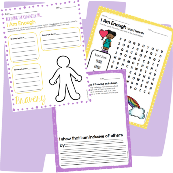 I Am Enough by Grace Byers Book Companion | Made By Teachers