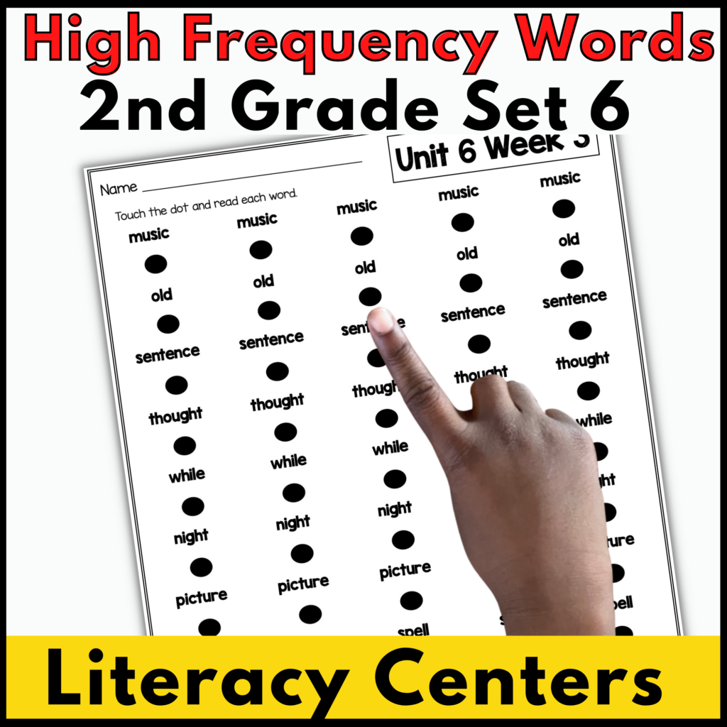 Benchmark Advance High Frequency Word Activities | 2nd Grade Unit 6 ...