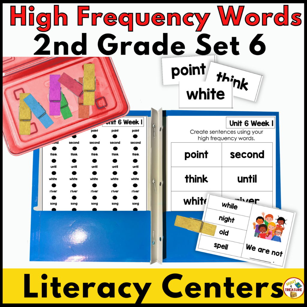 Benchmark Advance High Frequency Word Activities | 2nd Grade Unit 6 ...