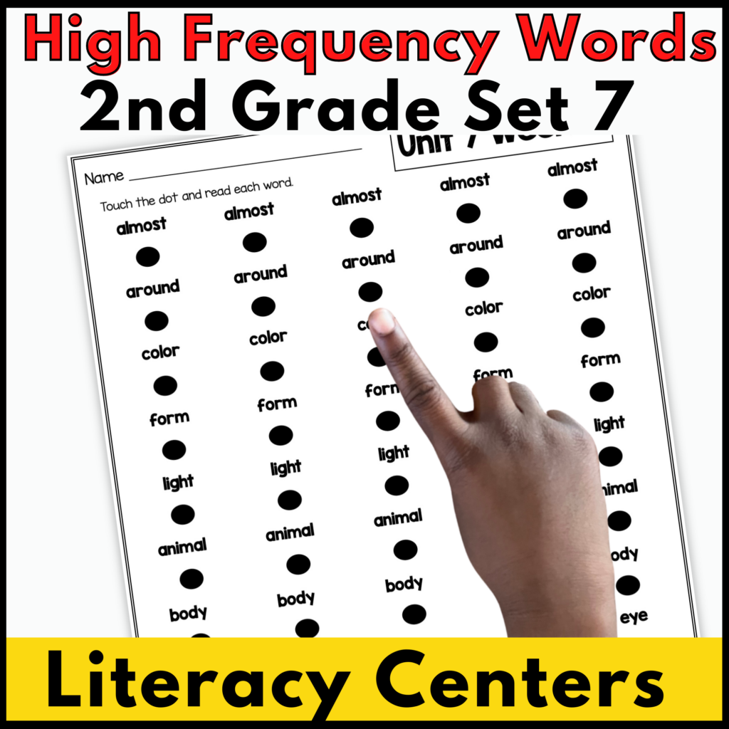 Benchmark Advance High Frequency Word Activities | 2nd Grade Unit 7 ...