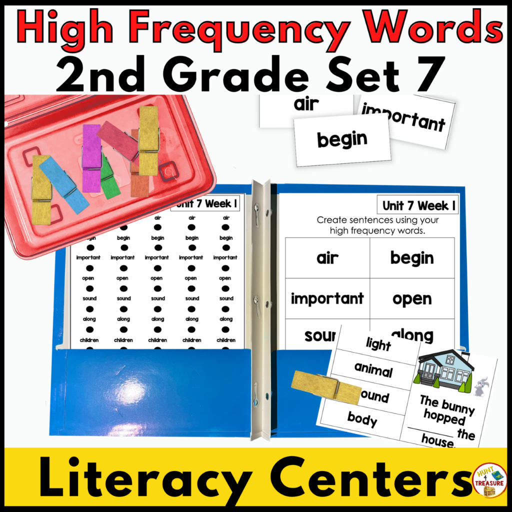 Benchmark Advance High Frequency Word Activities | 2nd Grade Unit 7 ...