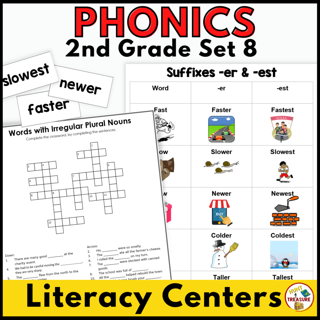 Benchmark Advance Phonics Anchor Charts and Activities | 2nd Grade Unit ...