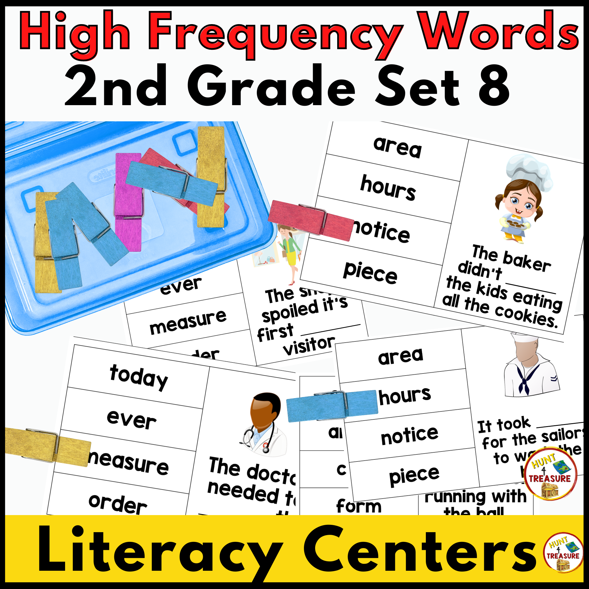 Benchmark Advance High Frequency Word Activities | 2nd Grade Unit 8 ...