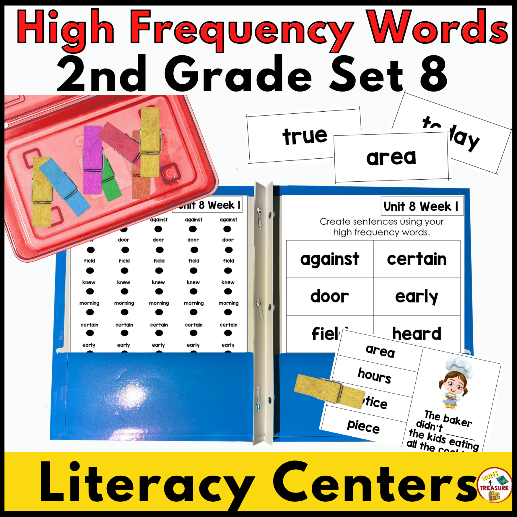 Benchmark Advance High Frequency Word Activities | 2nd Grade Unit 8 ...
