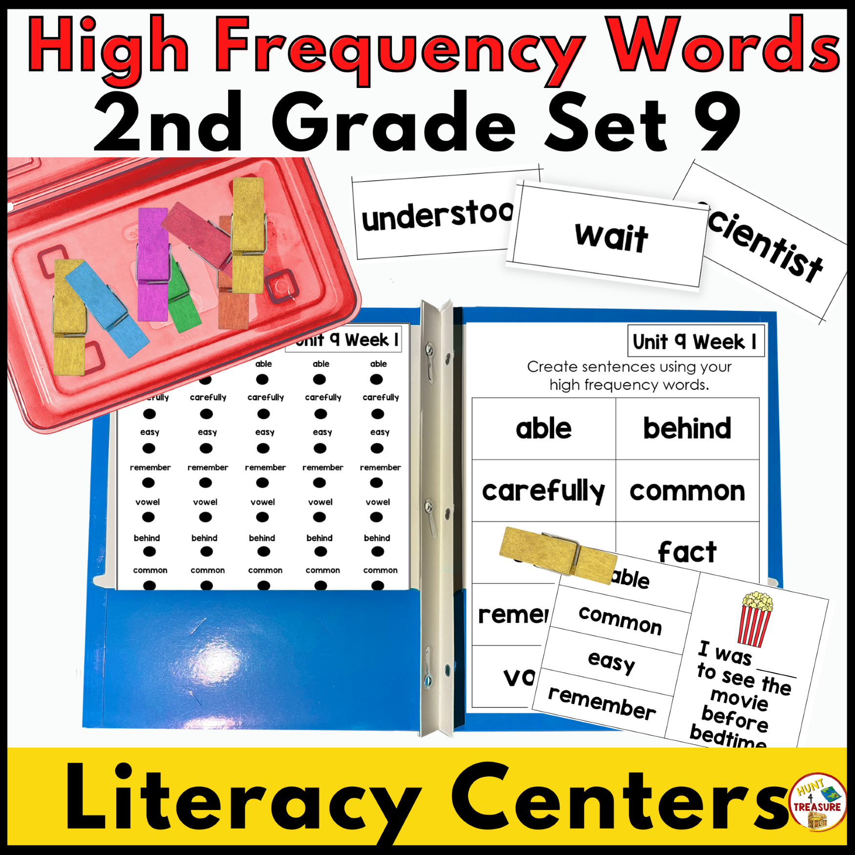 Benchmark Advance High Frequency Word Activities | 2nd Grade Unit 9 ...