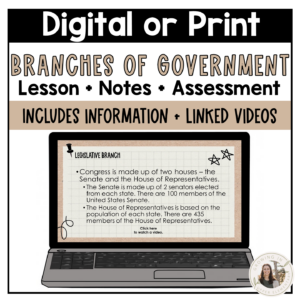 3 Branches of Government Lesson | Made By Teachers