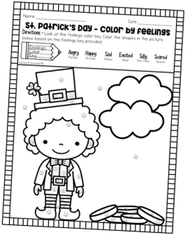 St. Patrick's Day Color by Feeling Worksheets | Made By Teachers