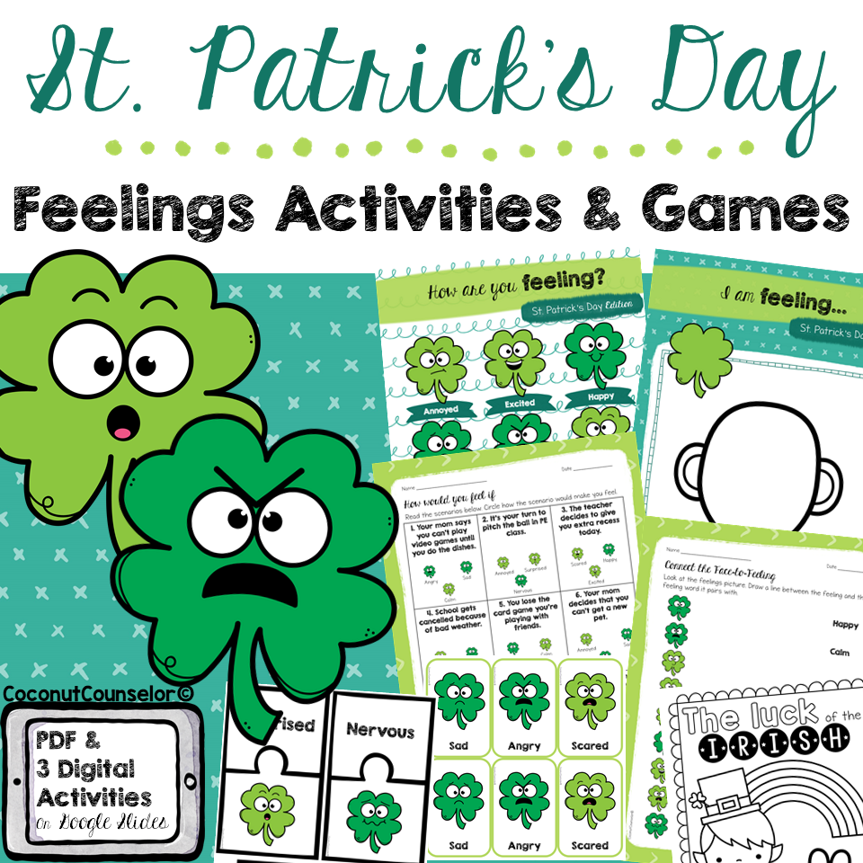 St. Patrick's Day Emotions Activities, Games, Worksheets | Made By Teachers