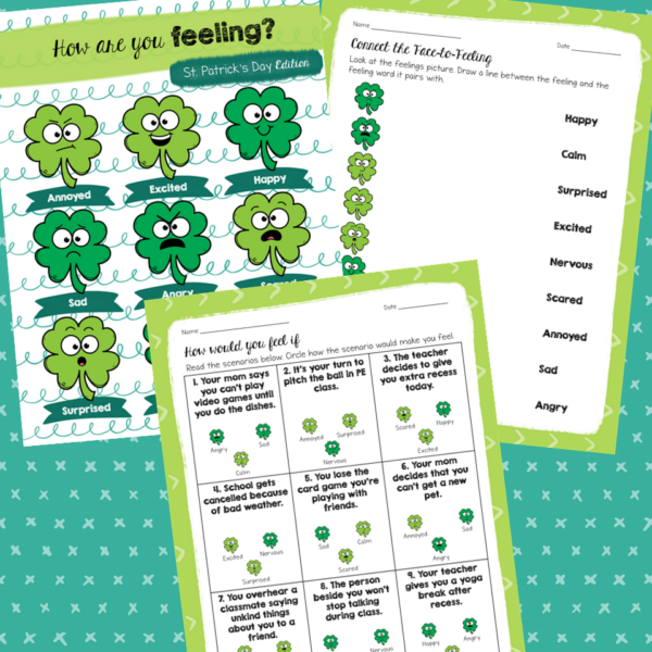 St. Patrick's Day Emotions Activities, Games, Worksheets | Made By Teachers