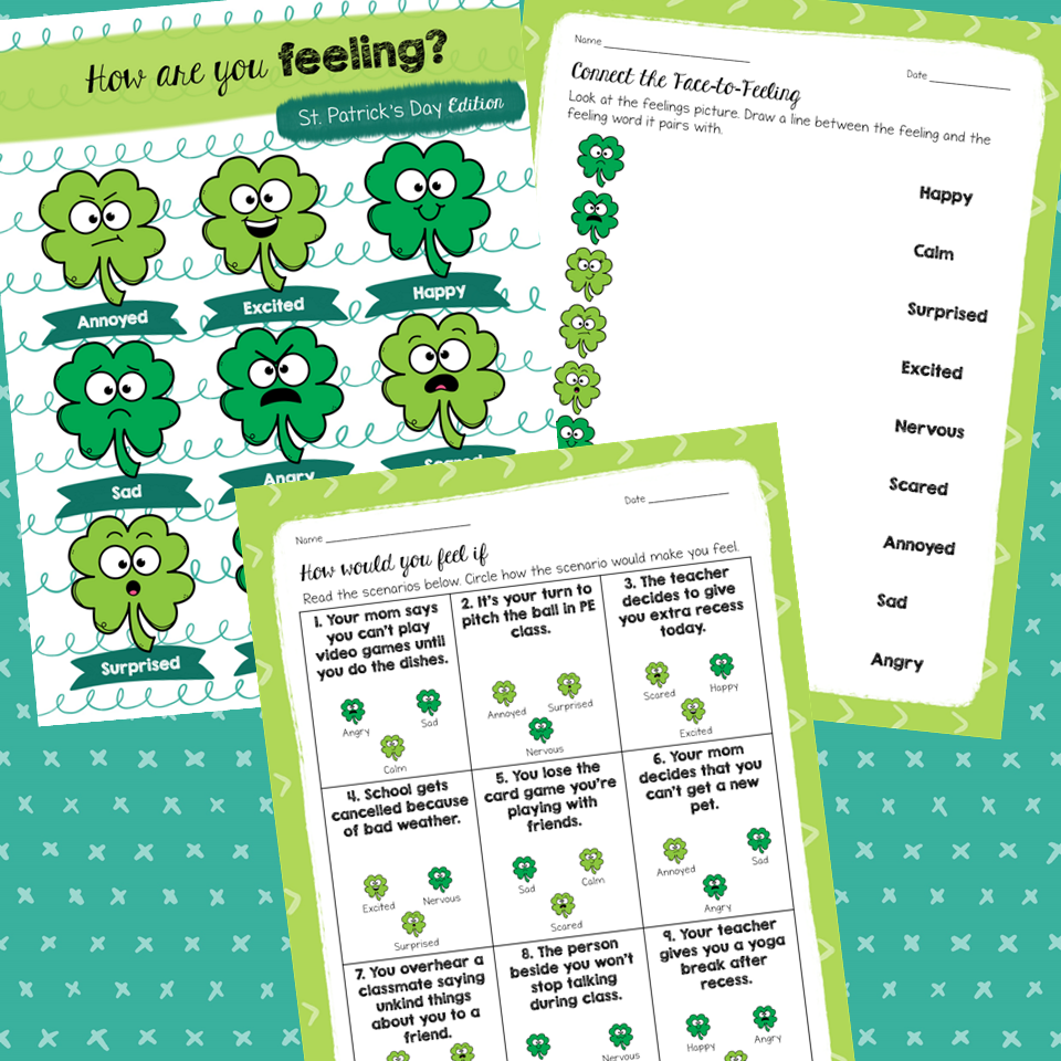 St. Patrick's Day Emotions Activities, Games, Worksheets | Made By Teachers