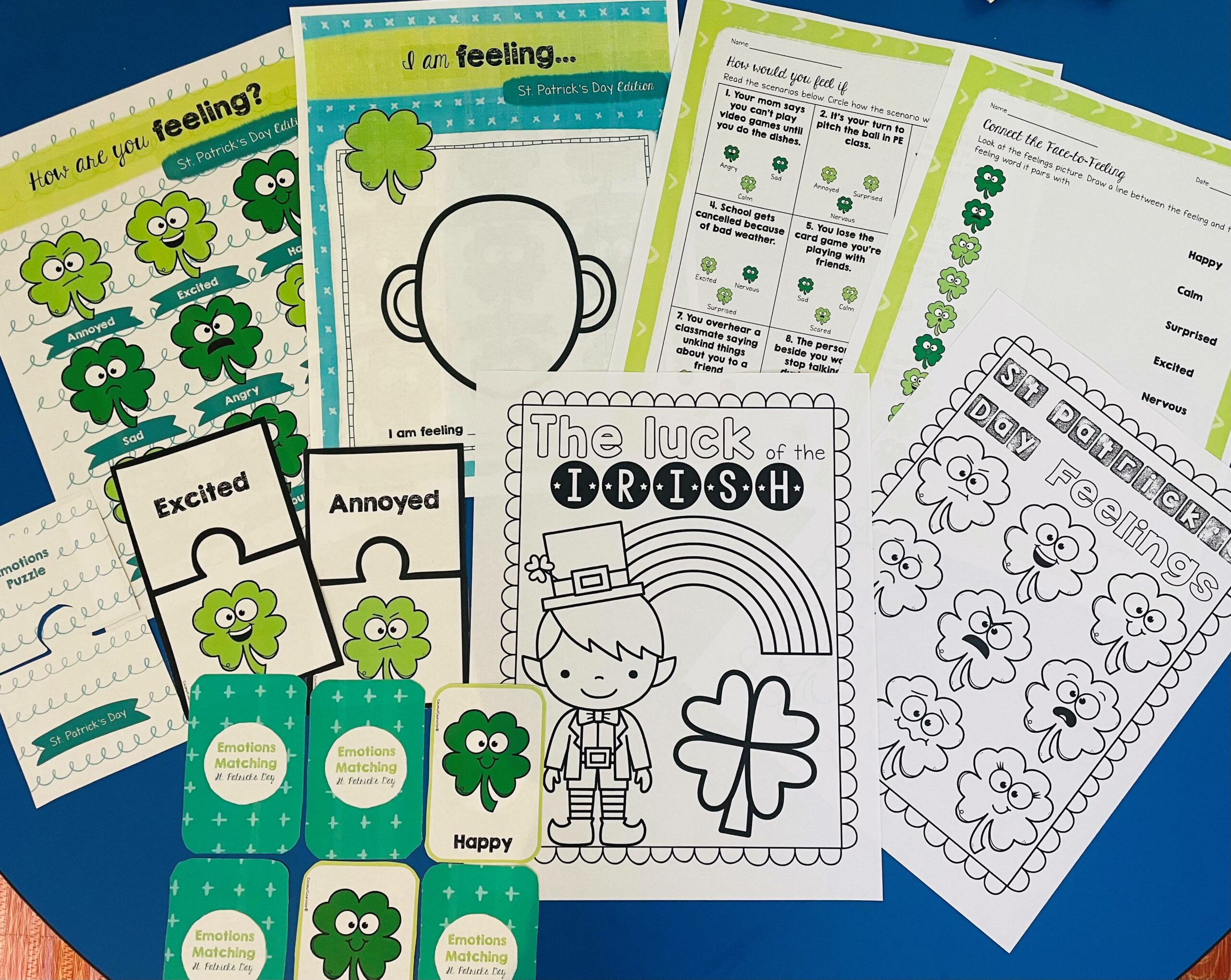 St. Patrick's Day Emotions Activities, Games, Worksheets | Made By Teachers