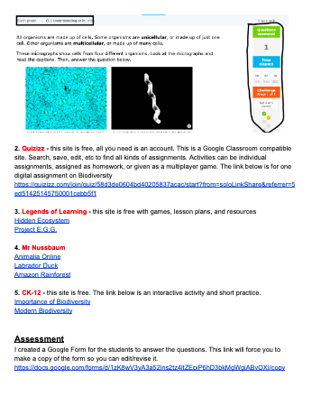 Complete Online Distance Learning Biodiversity 7.LS2.4, MS-LS2-4 | Made ...