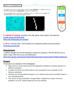 Complete Online Distance Learning Maintaining Biodiversity 7.LS2.5, MS ...
