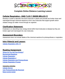 Complete Online Distance Learning Life Science Bundle 7.LS, MS-LS ...