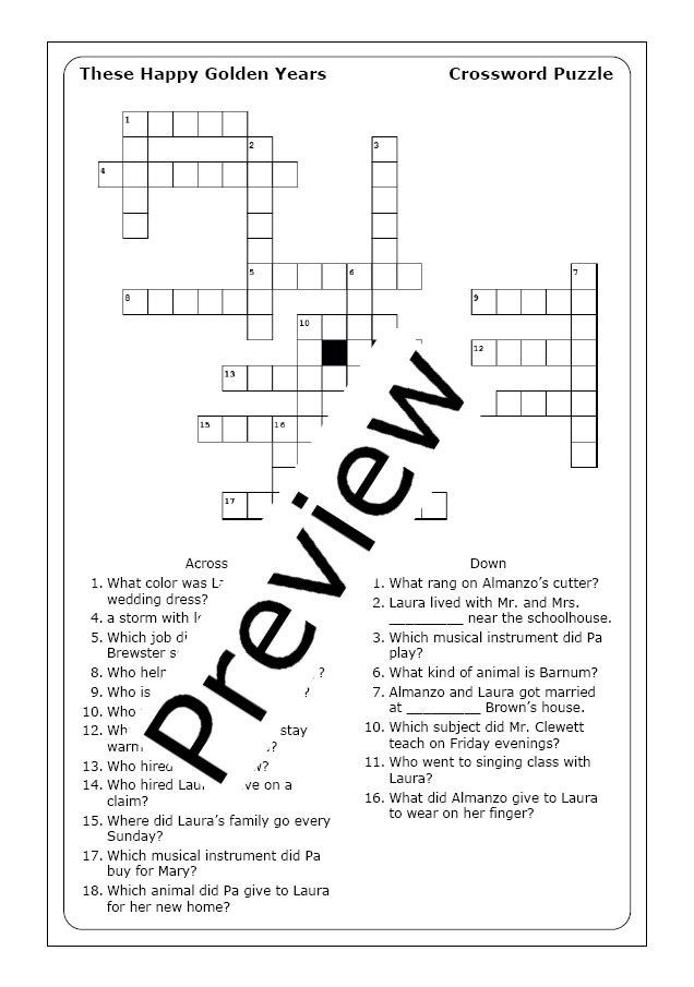 Laura Ingalls Wilder "These Happy Golden Years" worksheets | Made By ...