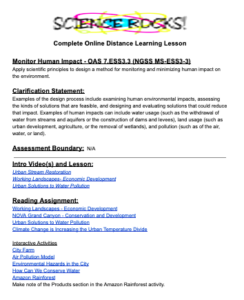 Complete Online Distance Learning Earth Science Bundle OAS 7.ESS, NGSS ...