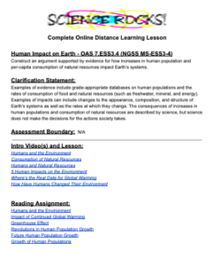 Complete Online Distance Learning Earth Science Bundle OAS 7.ESS, NGSS ...