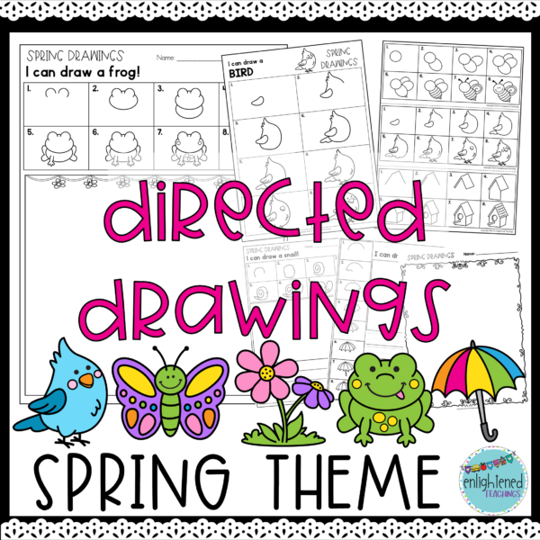 Spring Directed Drawings Worksheets Spring Writing Prompts Spring Draw ...