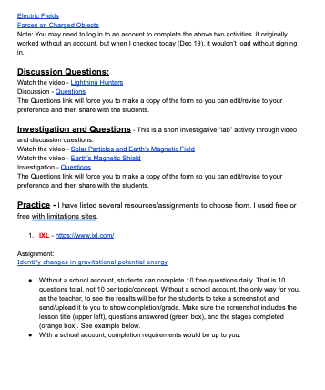 Complete Online Distance Learning Distant Forces 8.PS2.5, MS-PS2-5 ...