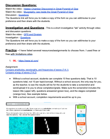 Complete Online Distance Learning Digital Signals 8.PS4.3, MS-PS4-3 ...