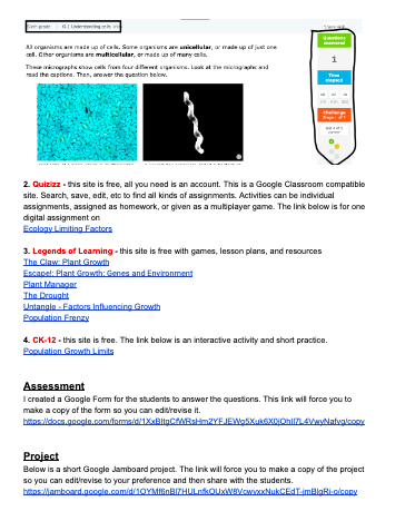 Complete Online Distance Learning Factors That Influence Growth 8.LS1.5 ...
