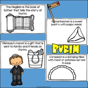 Purim Mini Book for Early Readers | Made By Teachers