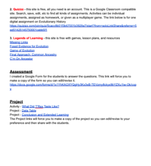 Complete Online Distance Learning Ancestral Relationships 8.LS4.2, MS ...