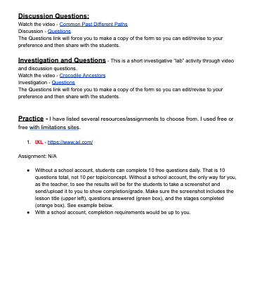 Complete Online Distance Learning Embryological Evidence 8.LS4.3, MS ...