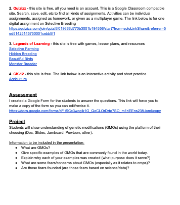 Complete Online Distance Learning Selective Breeding 8.LS4.5, MS-LS4-5 ...