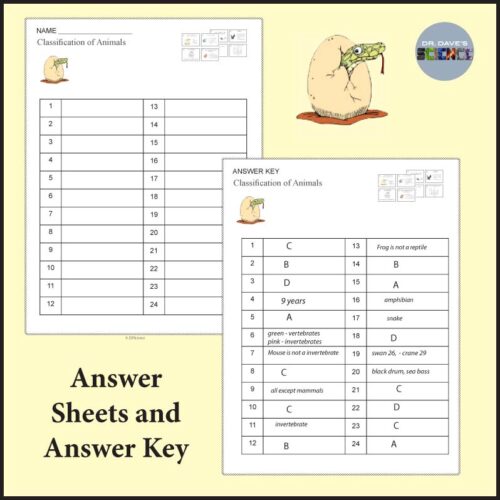 Animal Classification Invertebrates and Vertebrates Task Cards | Made ...