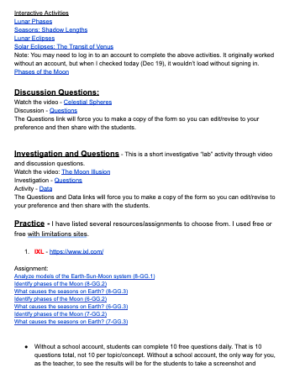 Complete Online Distance Learning Earth Science Bundle OAS 8.ESS, NGSS ...