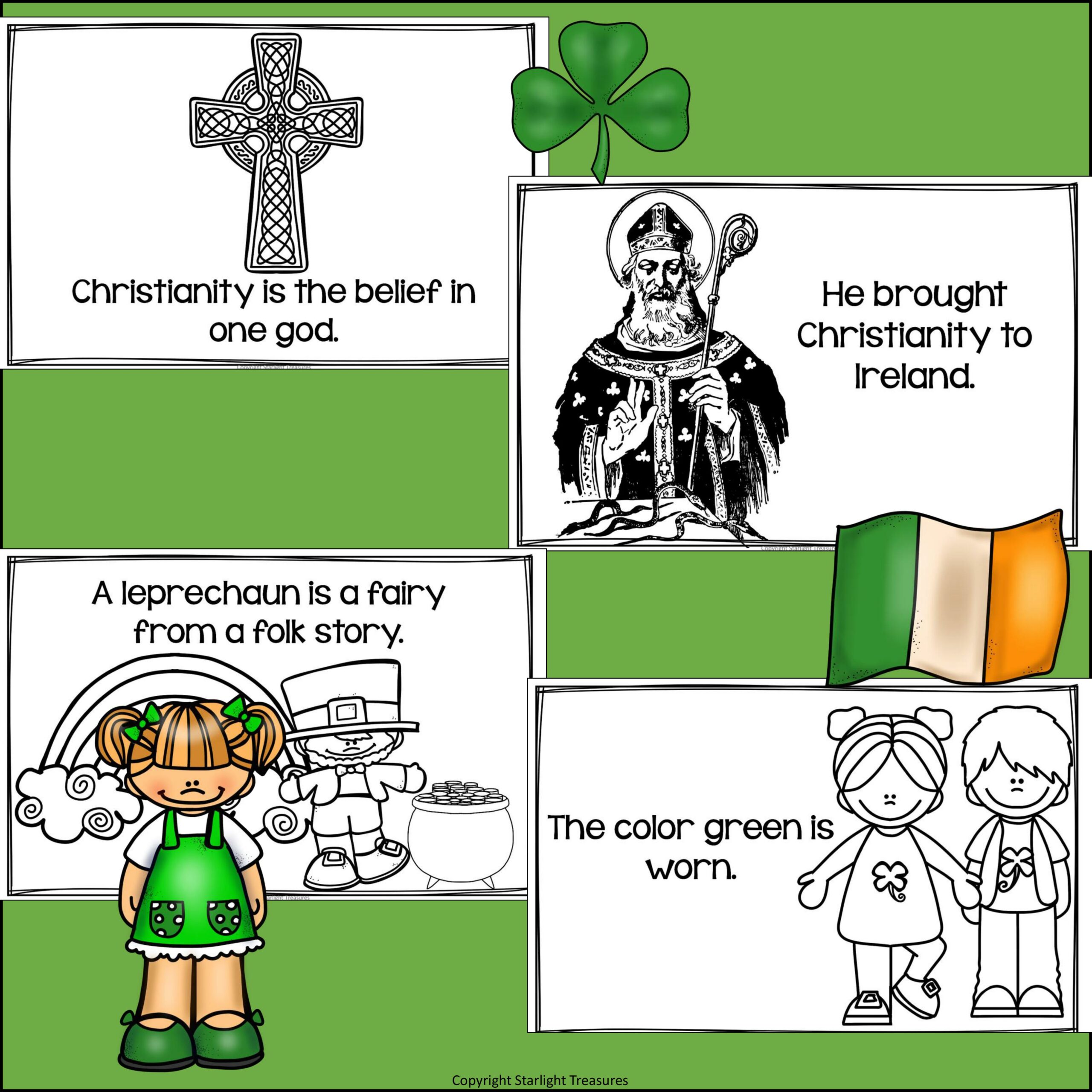 Saint Patrick's Day Mini Book for Early Readers: St. Patrick's Day ...